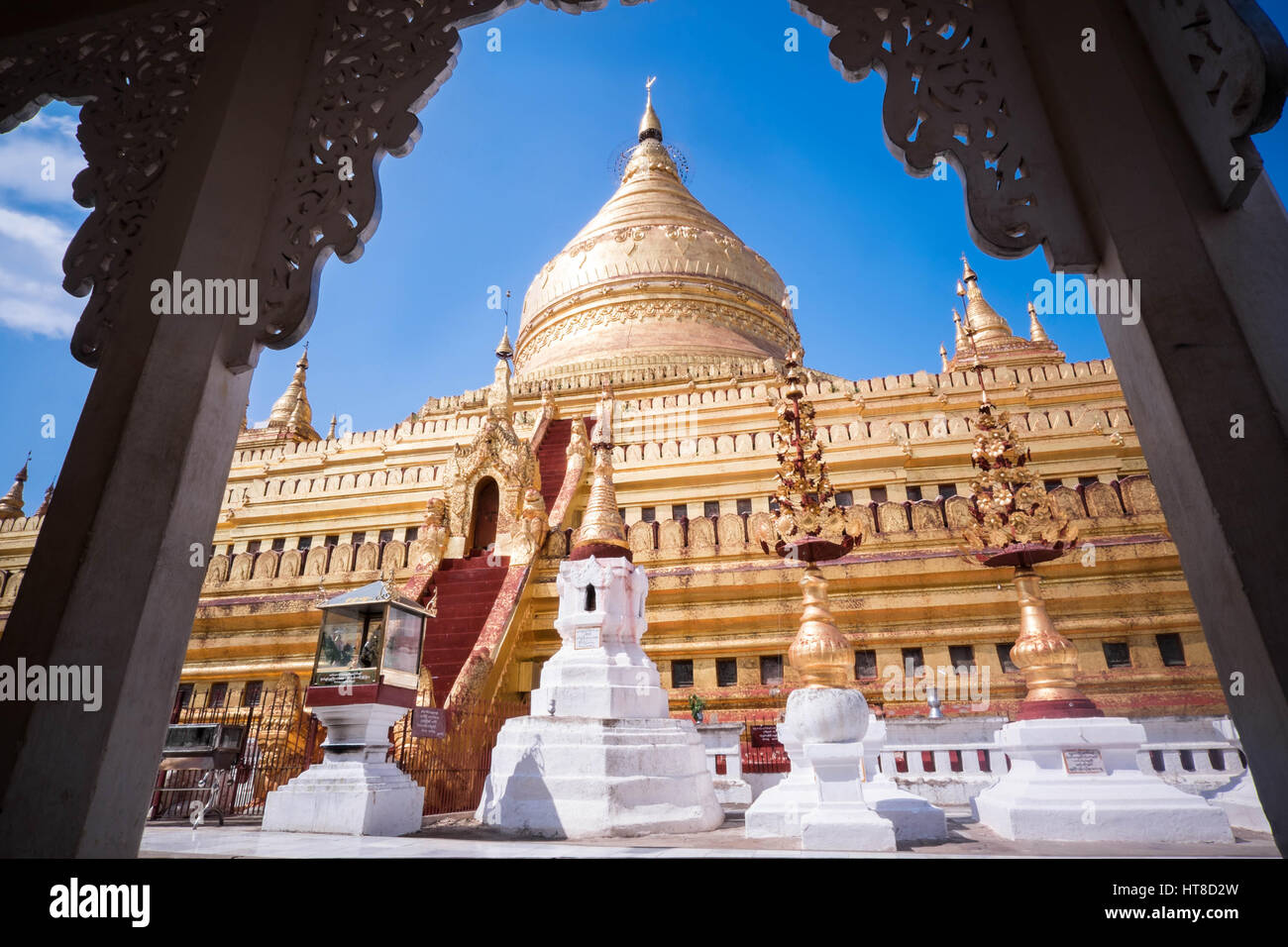 Shwezigon Pagoda in Myanmar Stock Photo - Alamy