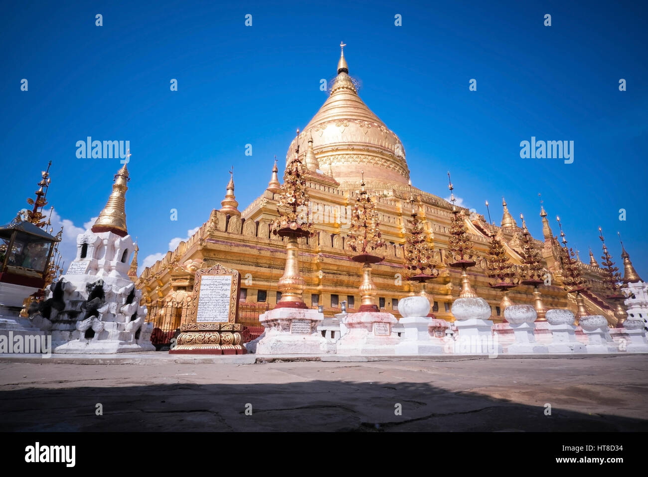 Shwezigon Pagoda in Myanmar Stock Photo - Alamy