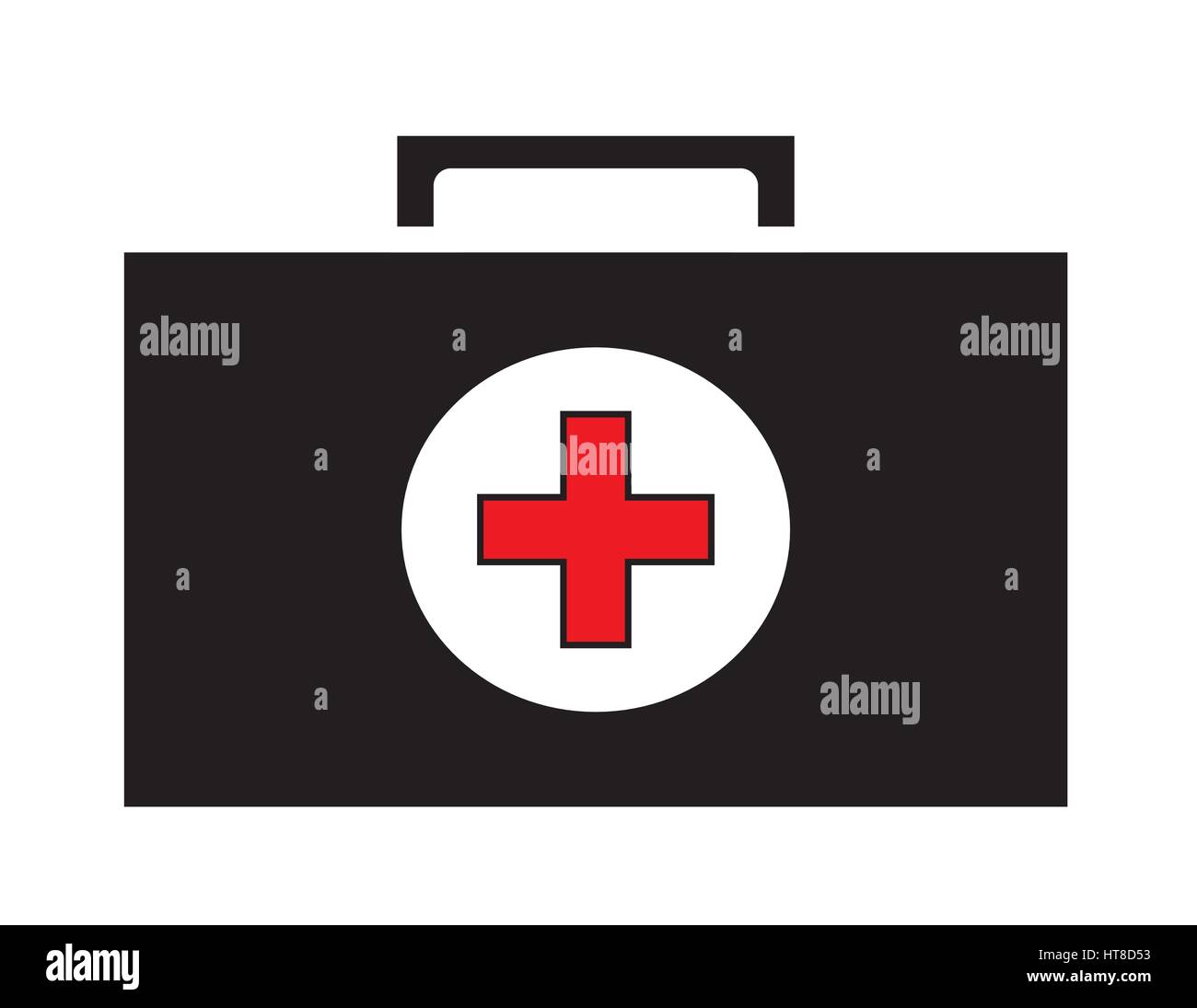 First aid kit icon vector isolated white background. Medical icons ...