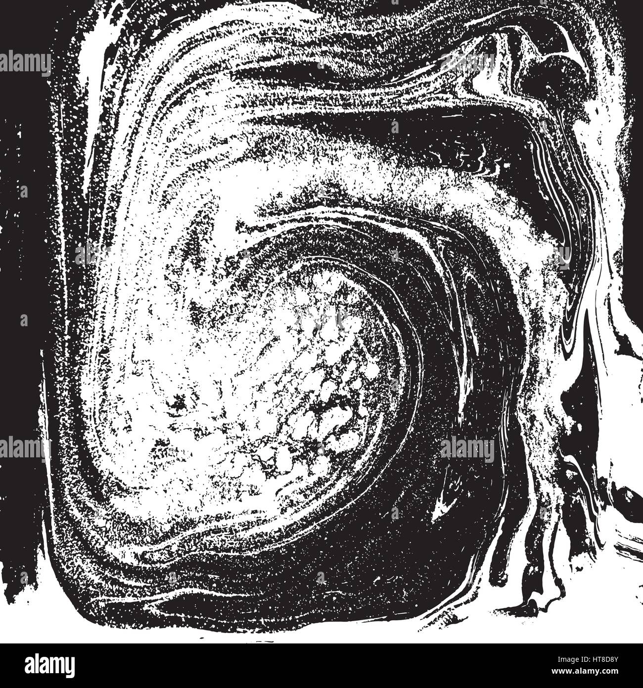 Black and white liquid texture, watercolor hand drawn marbling ...