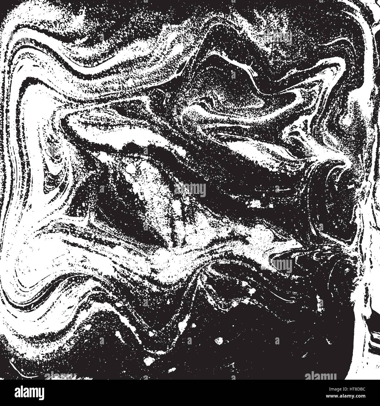 Black and white liquid texture, watercolor hand drawn marbling ...