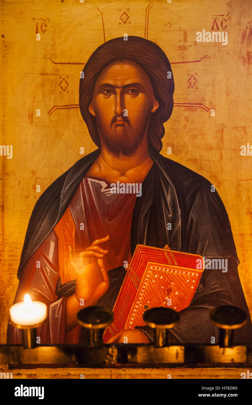 England, London, Southwark, Southwark Cathedral, Image of Jesus Christ ...