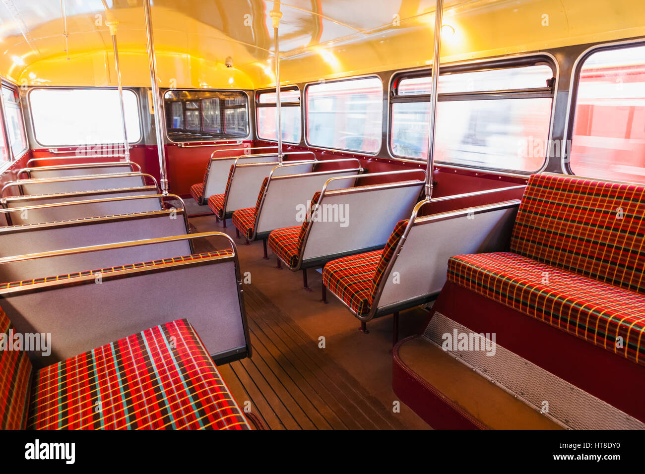 Interior of routemaster double decker bus hi-res stock photography and ...