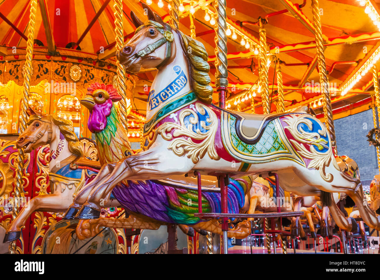 England, London, Carousel Stock Photo - Alamy