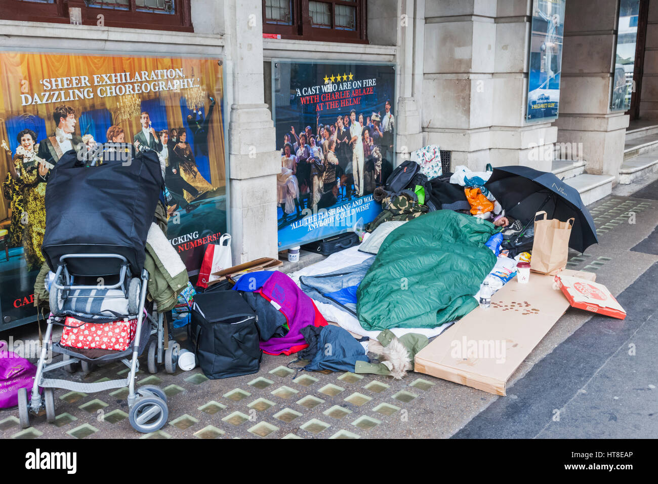 England, London, Soho, Rough Sleeper Stock Photo - Alamy