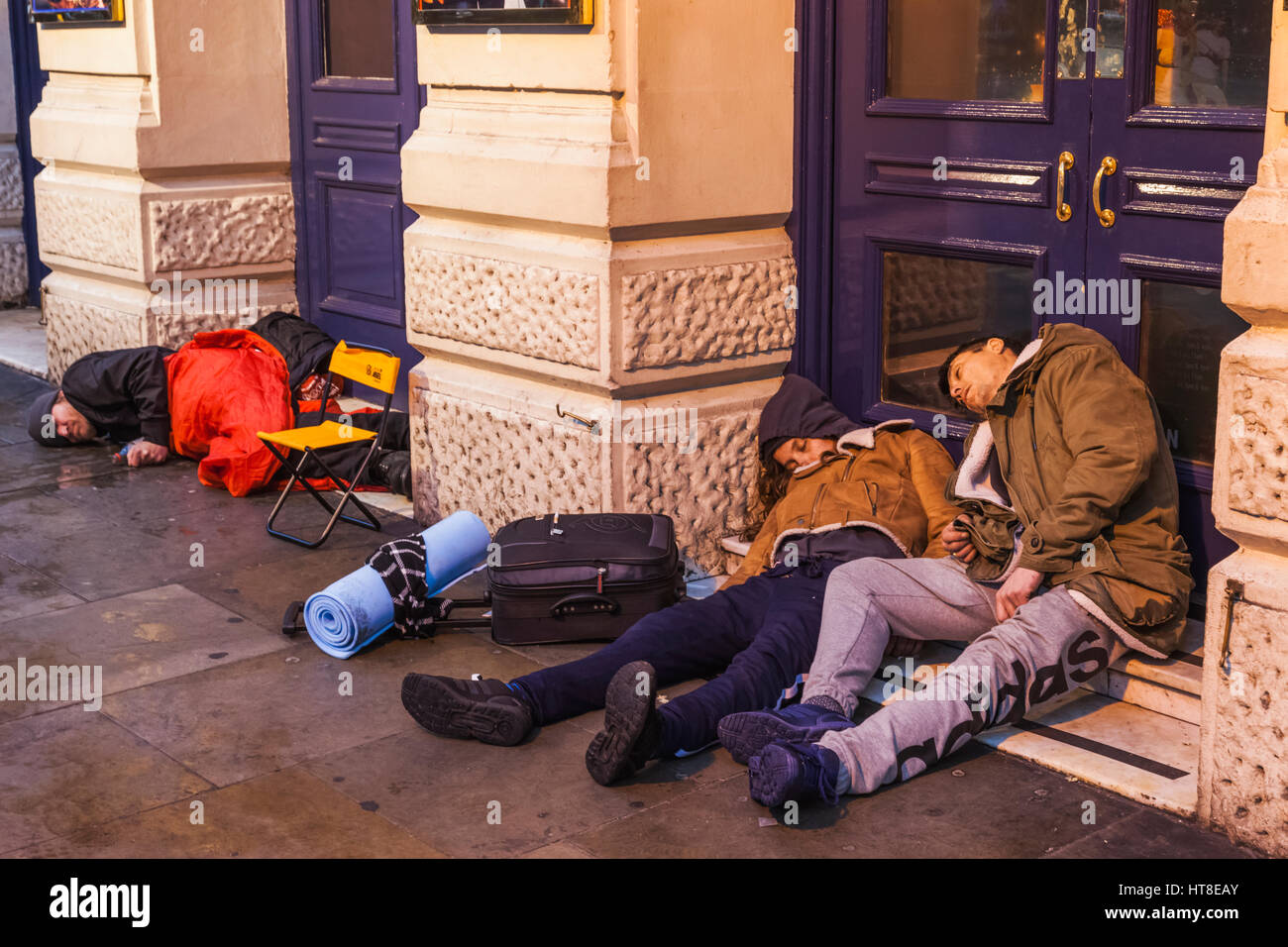 England, London, Soho, Rough Sleepers Stock Photo - Alamy