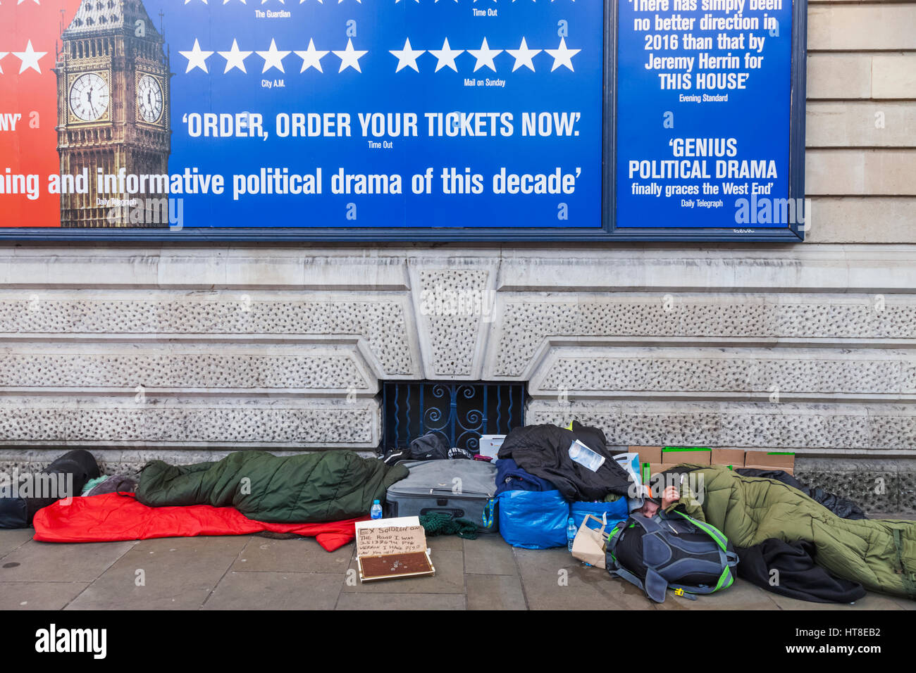England, London, Soho, Rough Sleepers Stock Photo - Alamy