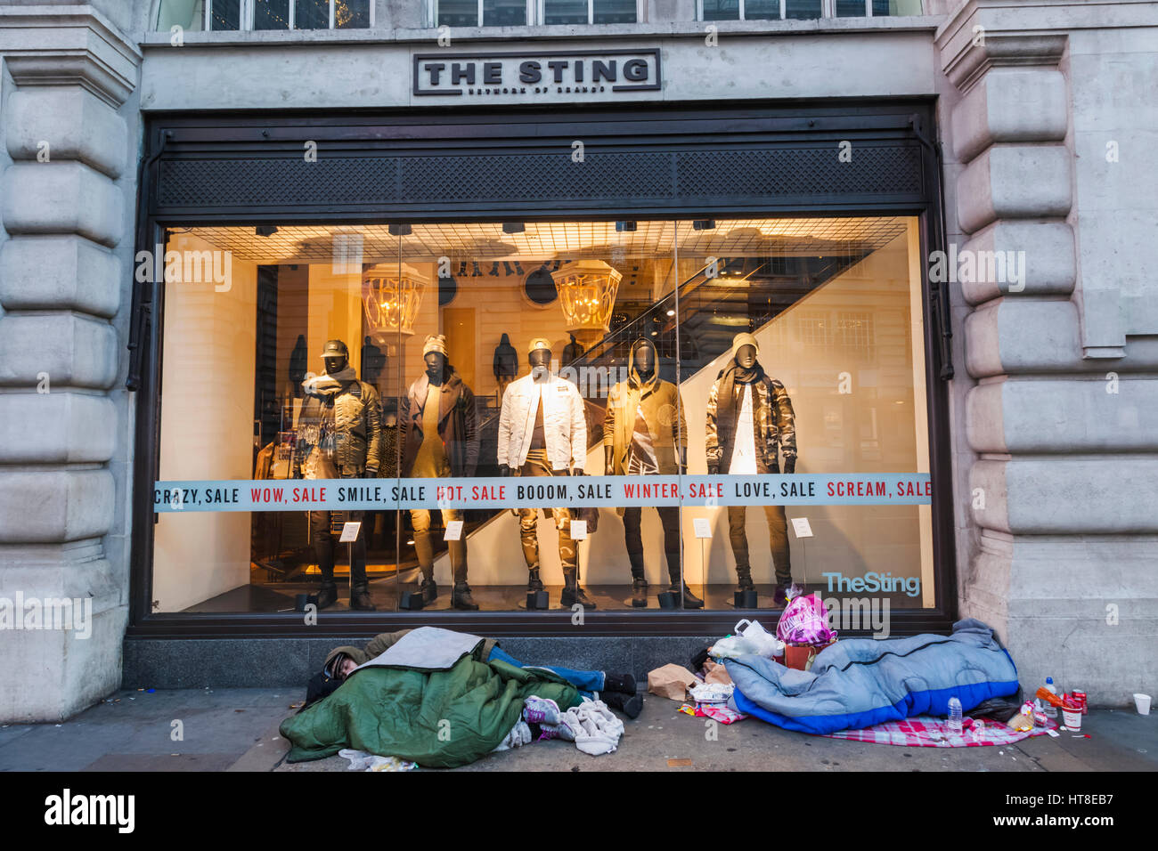 England, London, Soho, Rough Sleepers Stock Photo - Alamy