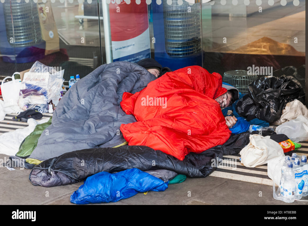 England, London, Soho, Rough Sleepers Stock Photo - Alamy