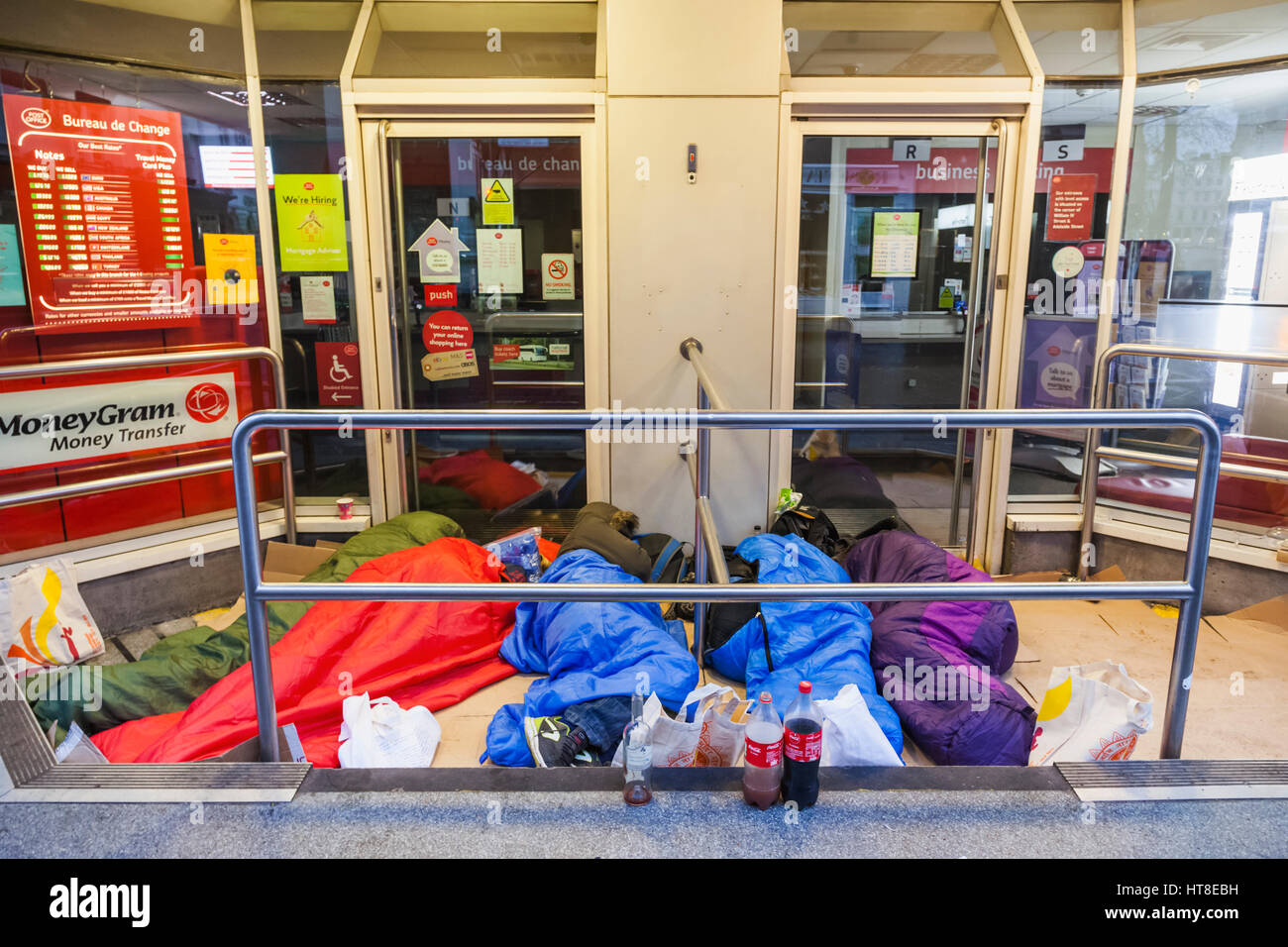 England, London, Soho, Rough Sleepers Stock Photo - Alamy