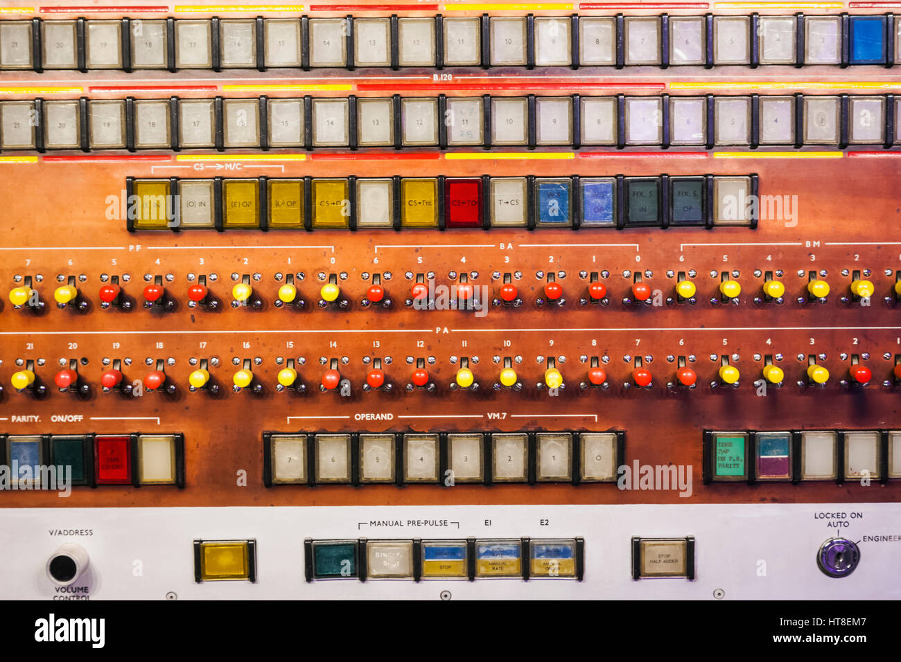 England, London, South Kensington, Science Museum, Ferranti Atlas ...