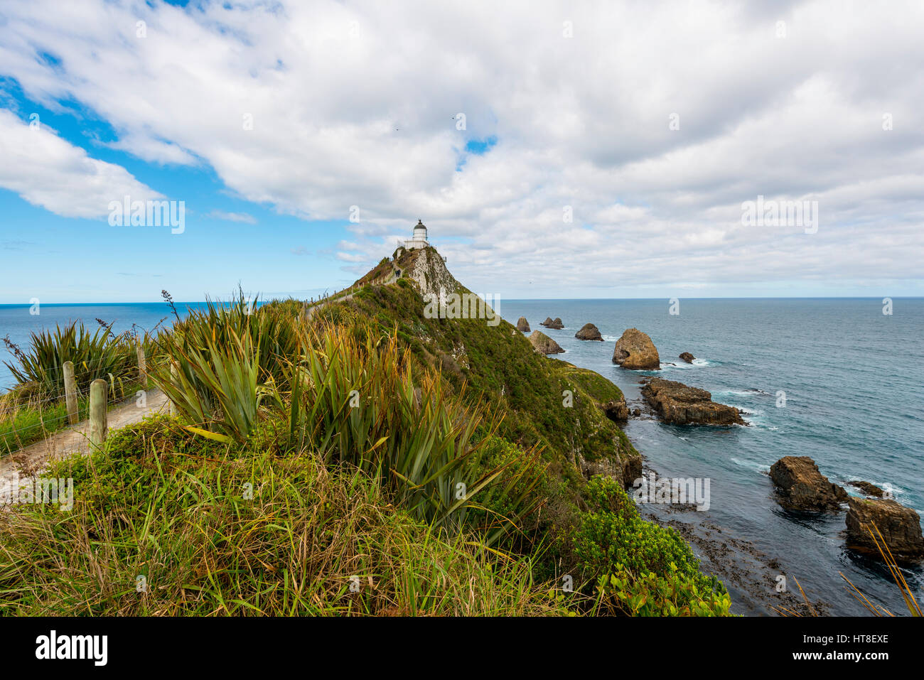 Nugget point lighthouse new zealand hi-res stock photography and images ...