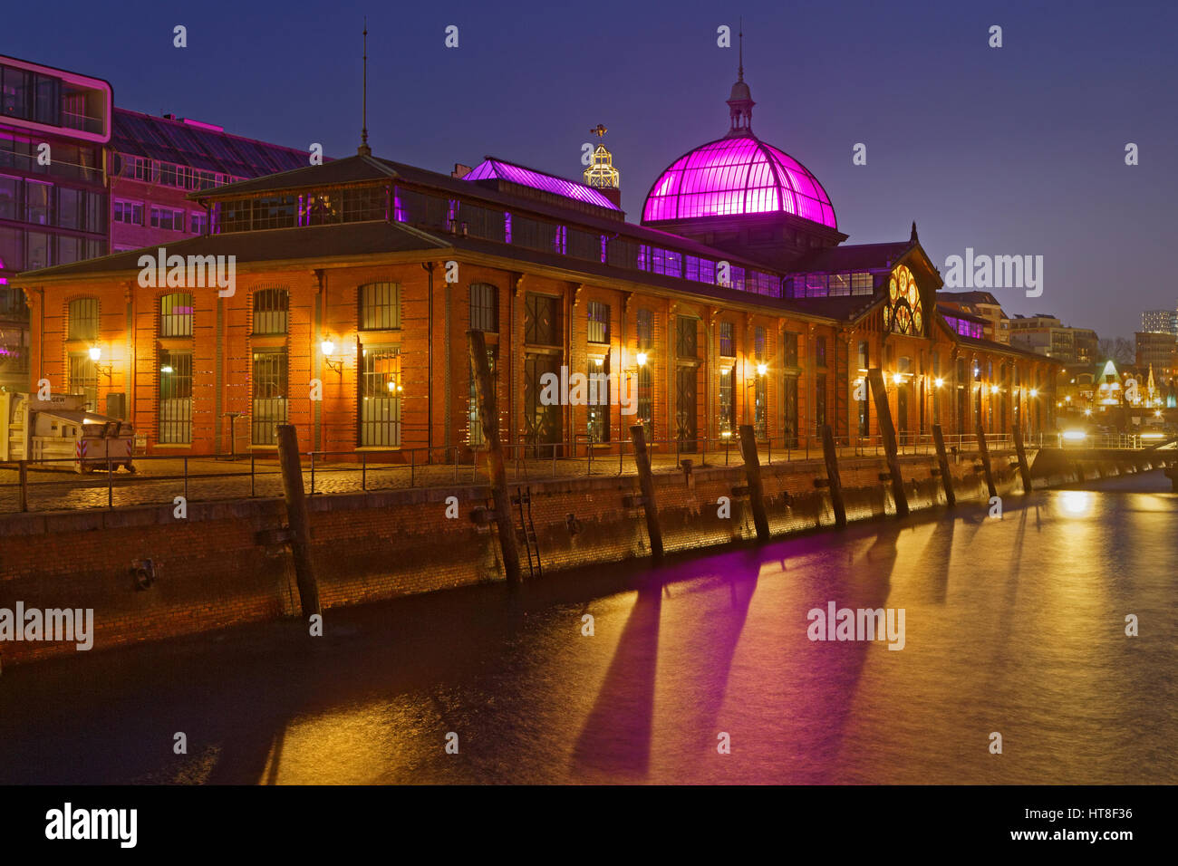 Event Center, former fish auction hall on the Elbe, Altona Fish Market ...