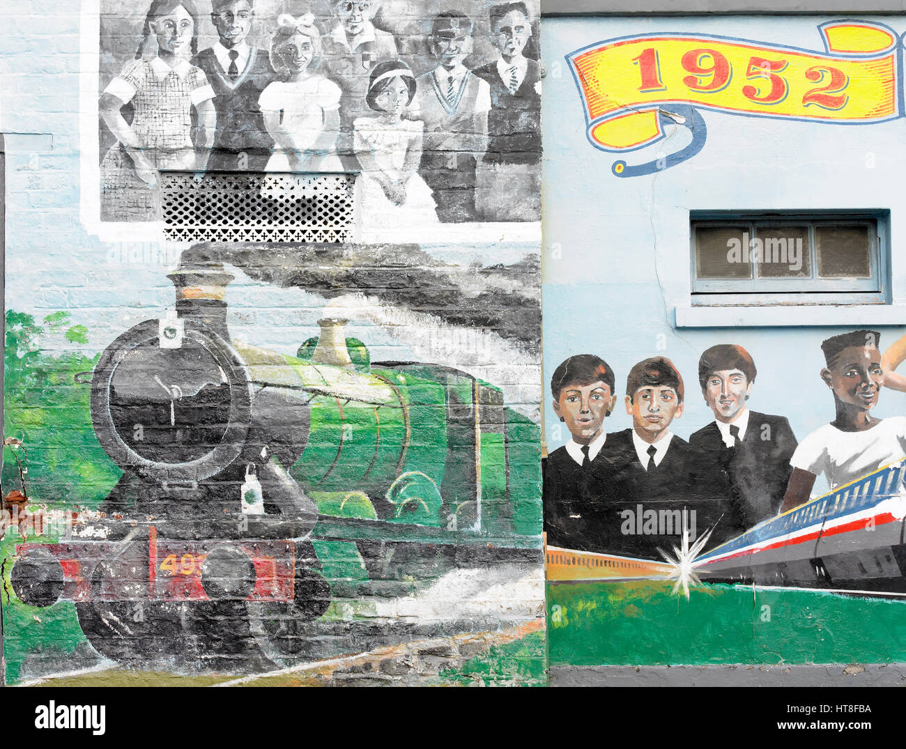 1952 Wall painting Stock Photo - Alamy