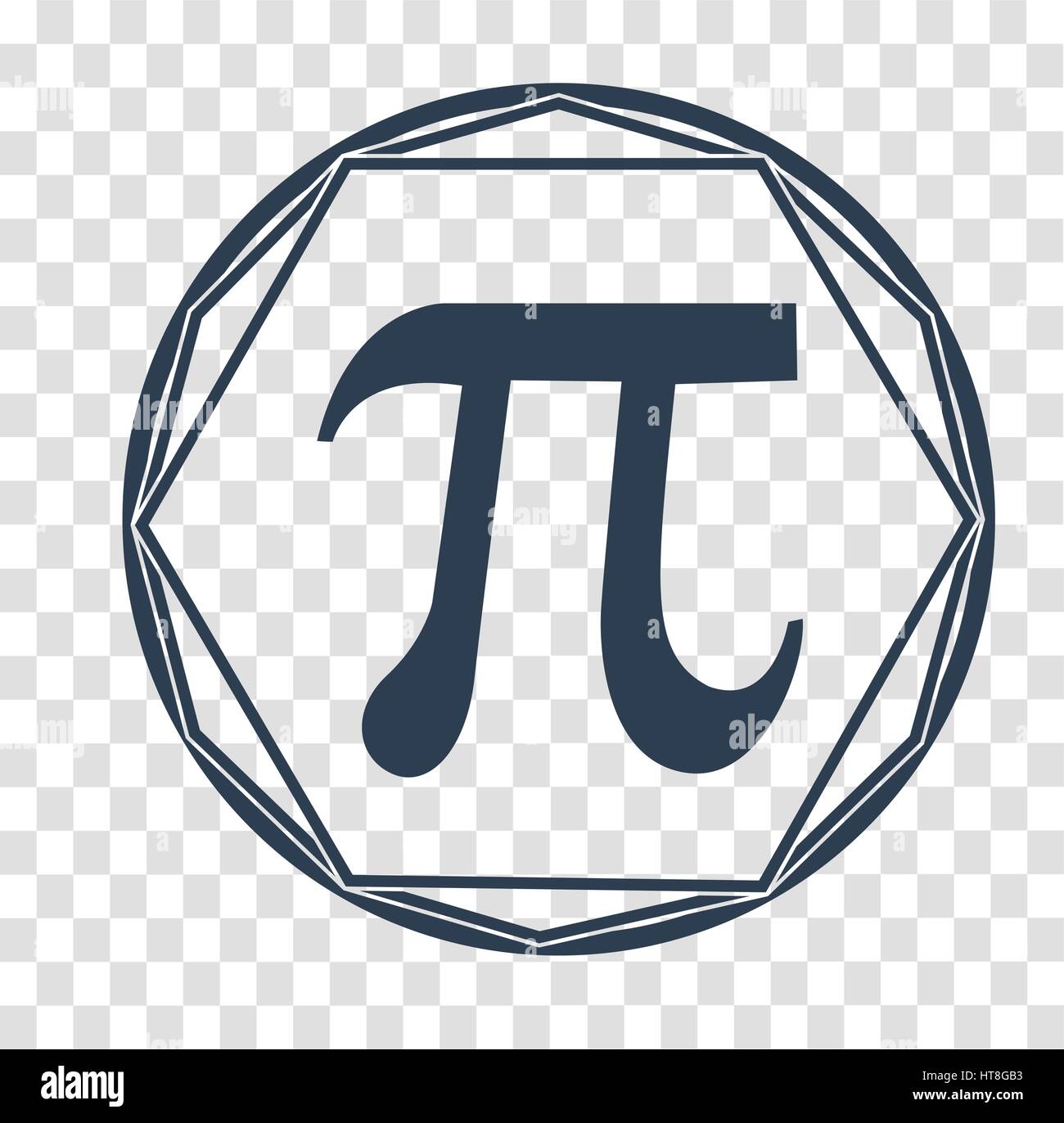 Icon Holiday - Pi day. Icon in the linear style Stock Vector Image ...
