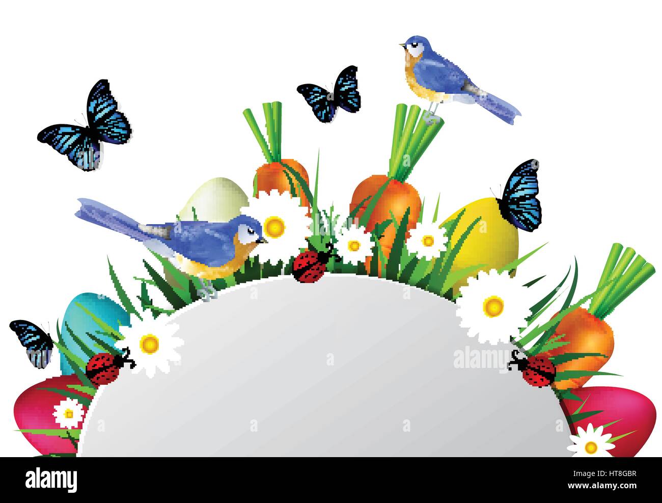 Happy ester card Stock Vector Image & Art - Alamy