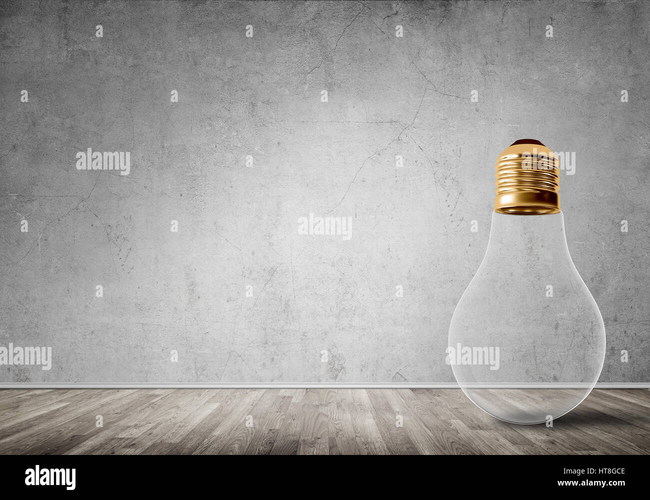 Light bulb in room Stock Photo - Alamy