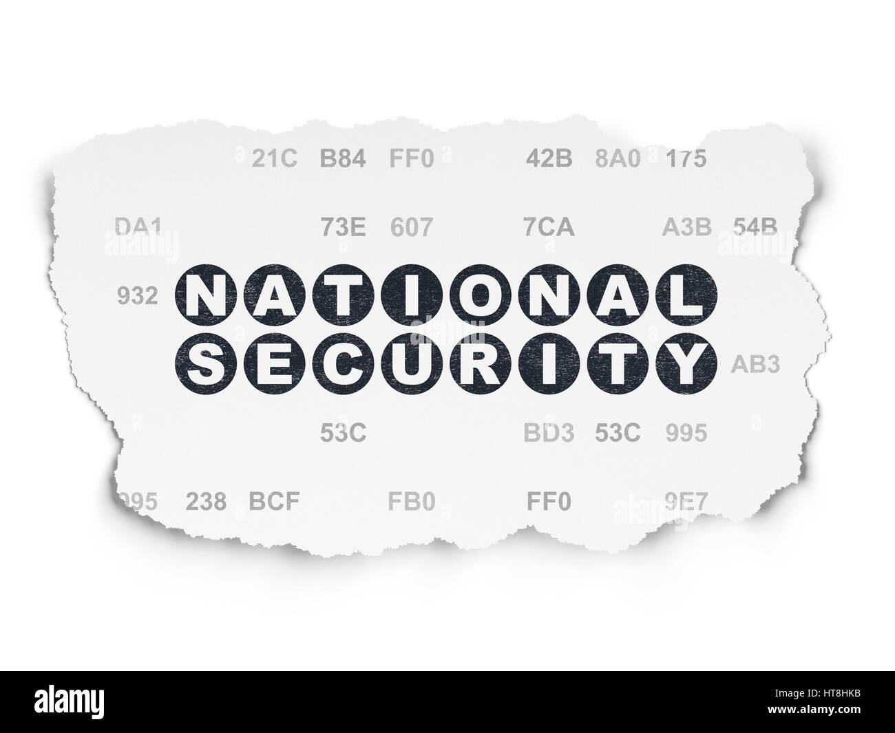 Security concept: National Security on Torn Paper background Stock ...