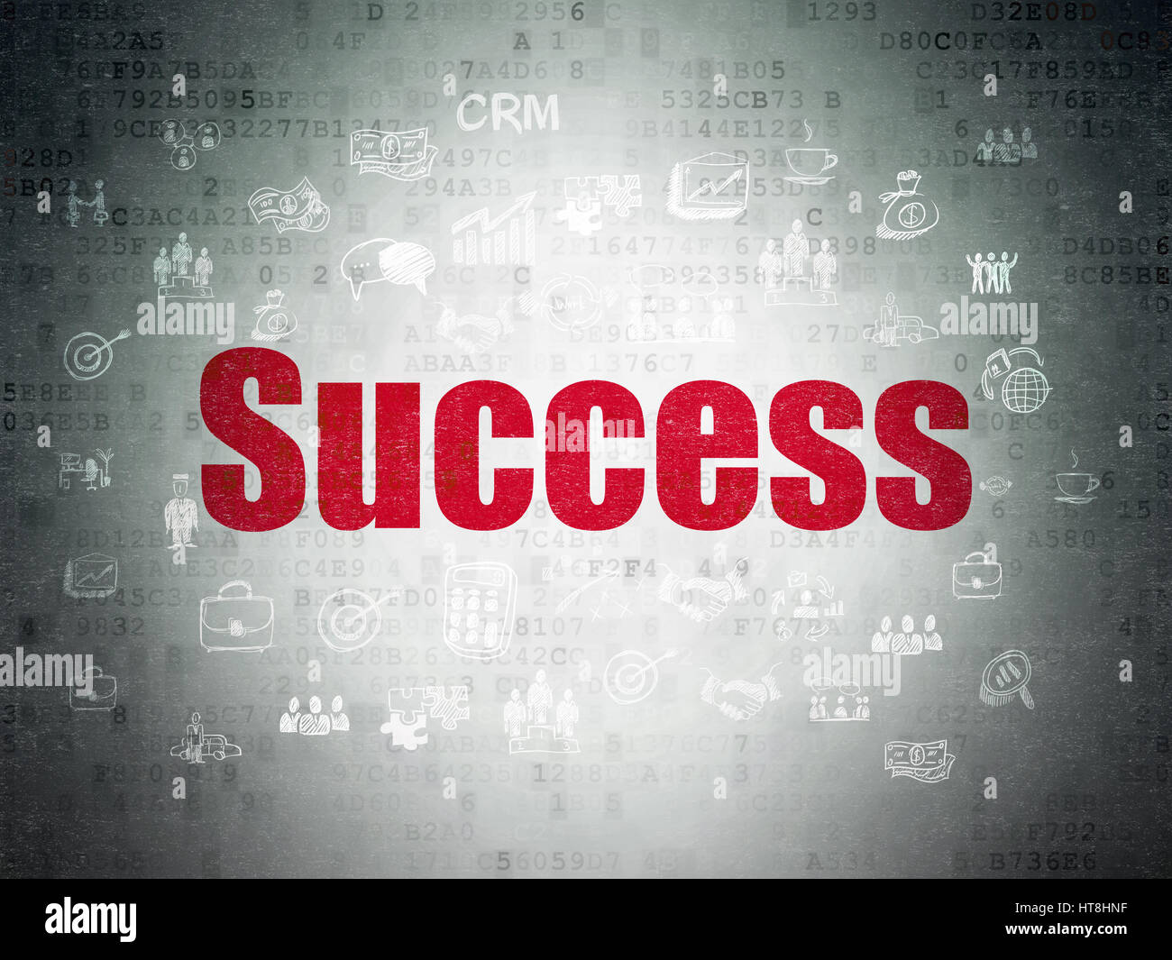 Business concept: Success on Digital Data Paper background Stock Photo ...