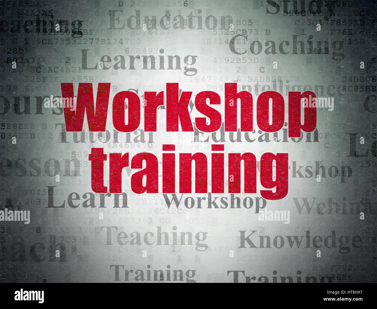 Studying concept: Workshop Training on Digital Data Paper background ...