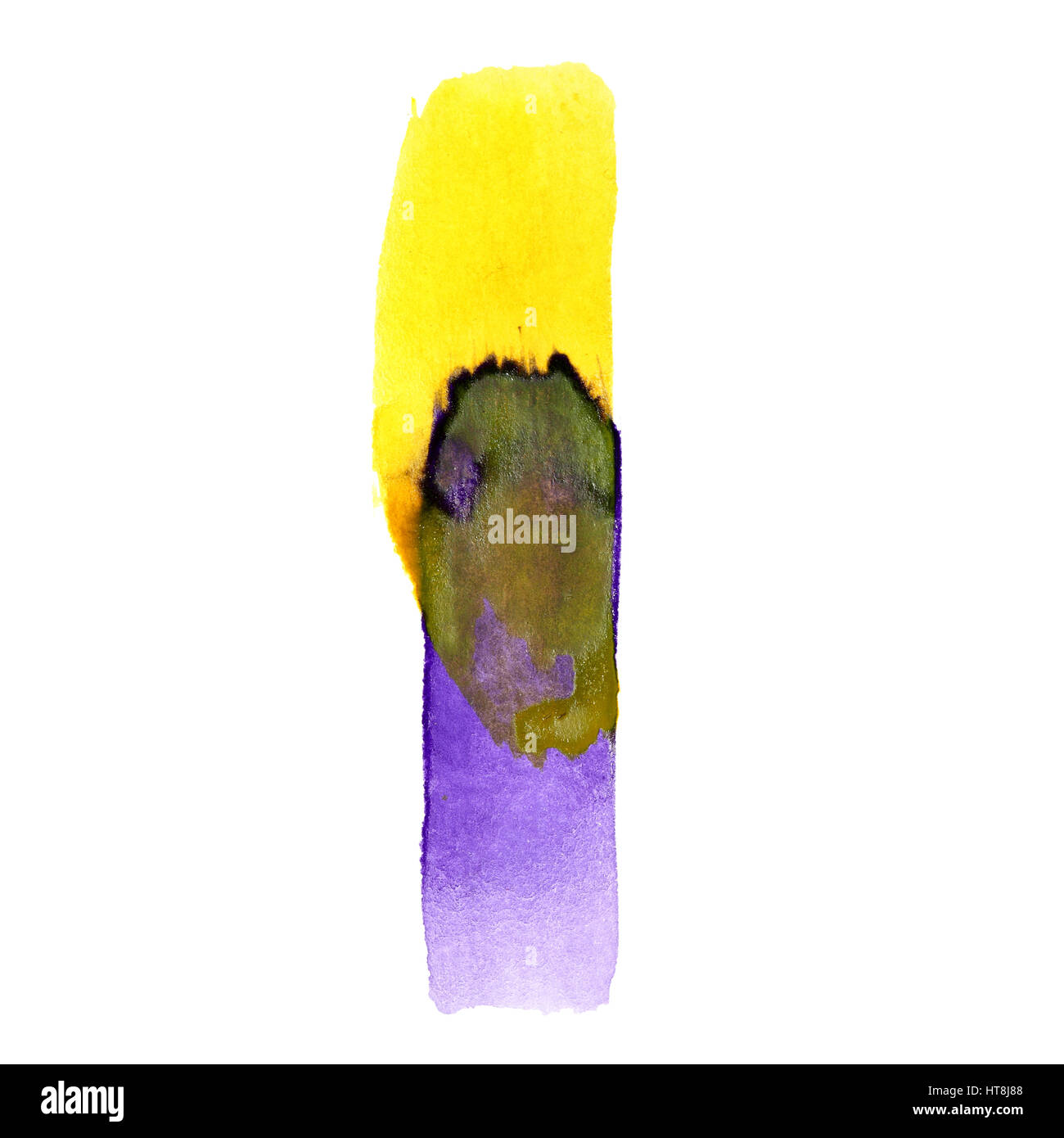 Letter I - colorful watercolor alphabet Stock Photo - Alamy