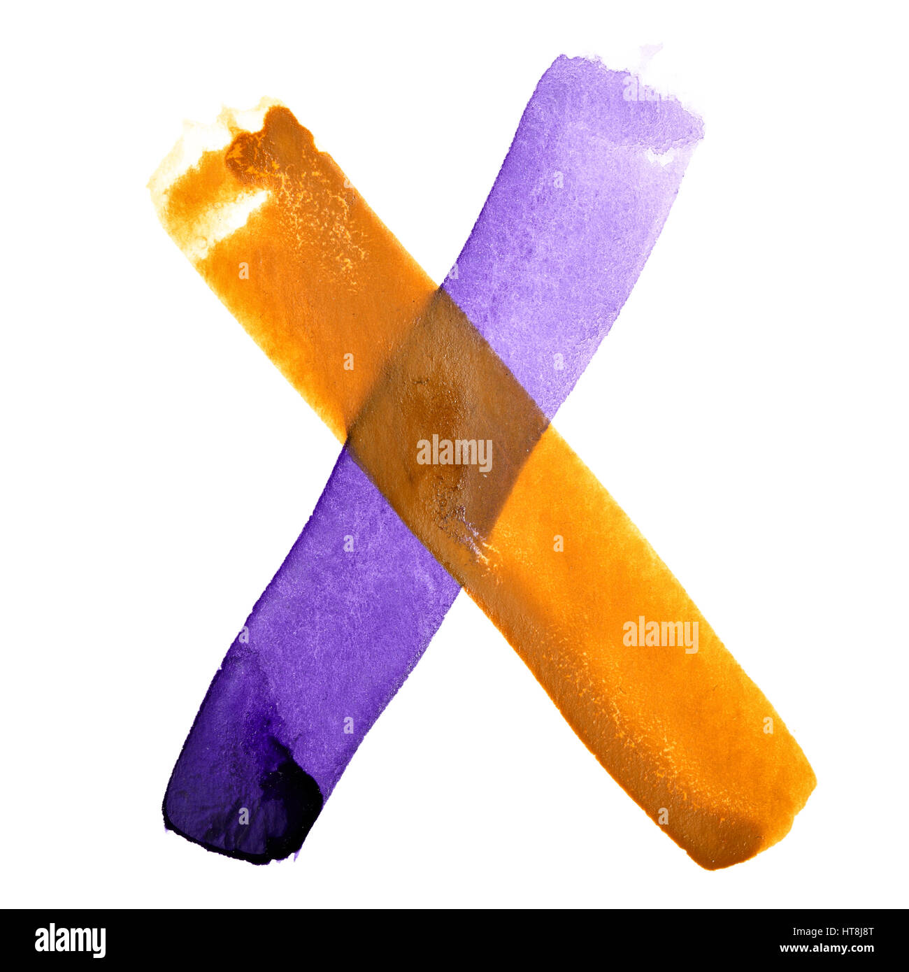 Letter X - colorful watercolor alphabet Stock Photo - Alamy