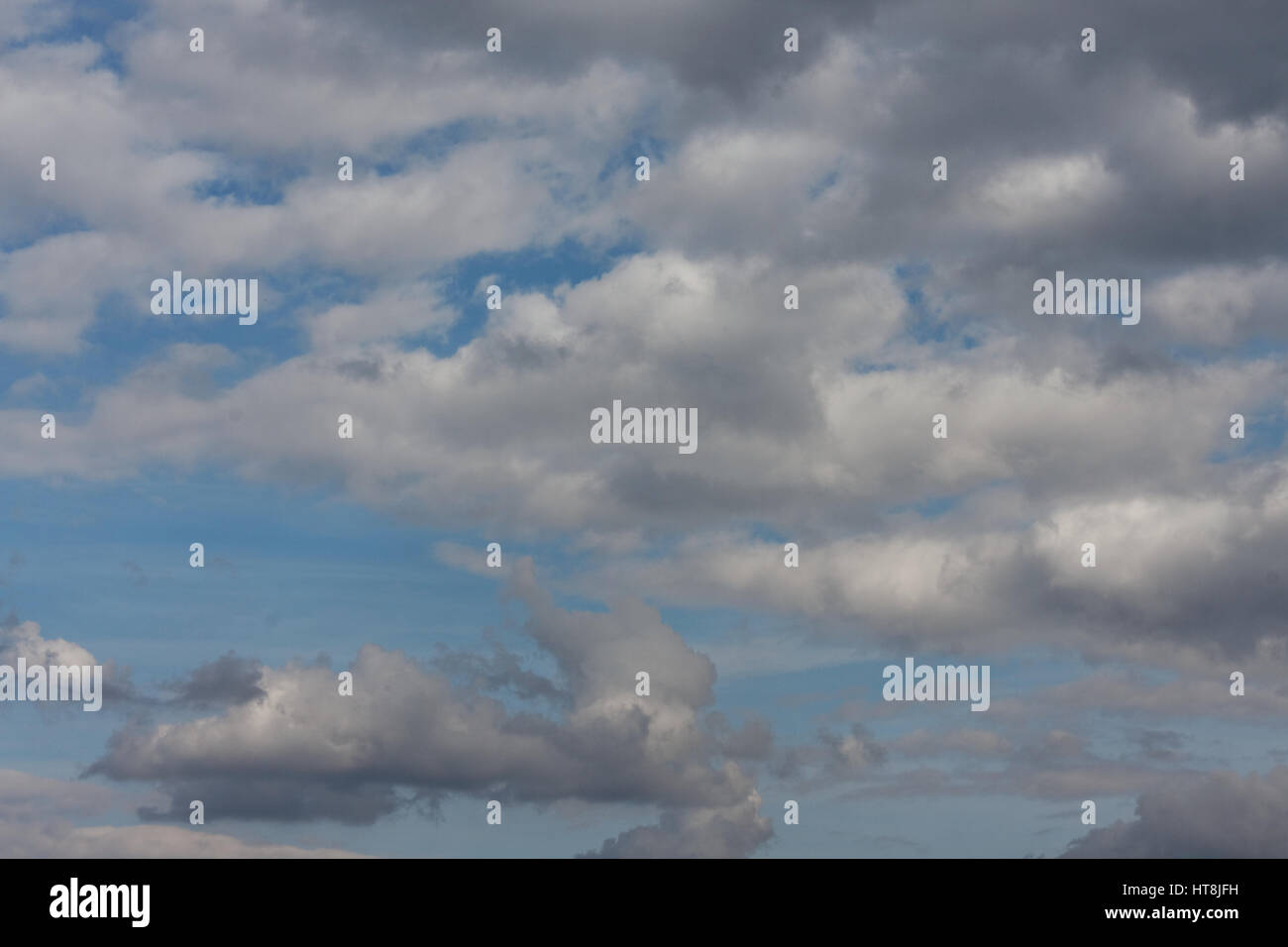 Cloudscape of spring sky on windy day Stock Photo - Alamy