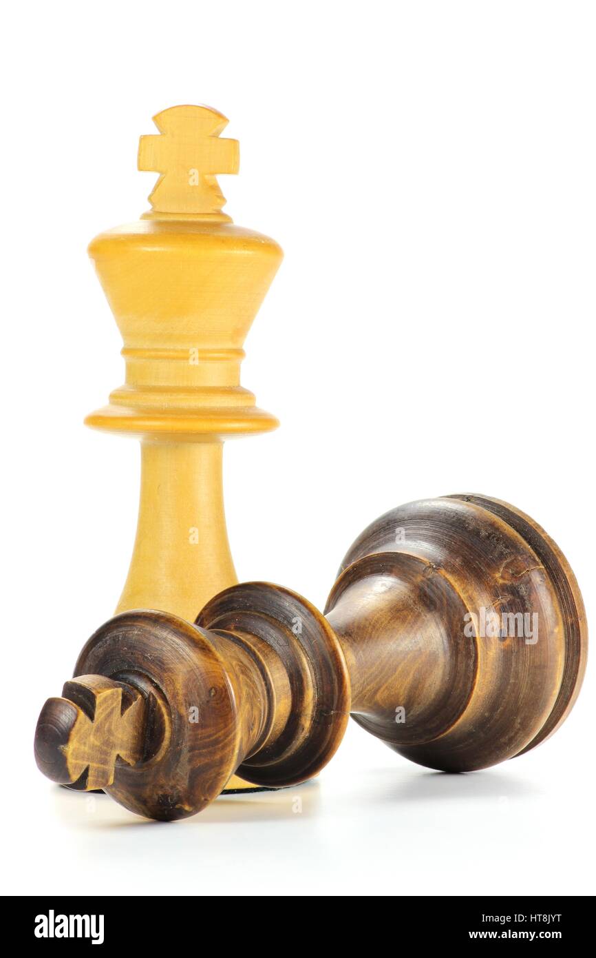 capitulated black king isolated on white background Stock Photo - Alamy