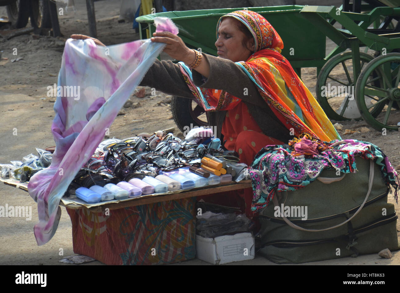 Pakistani women busy with their work on the eve of International Women ...