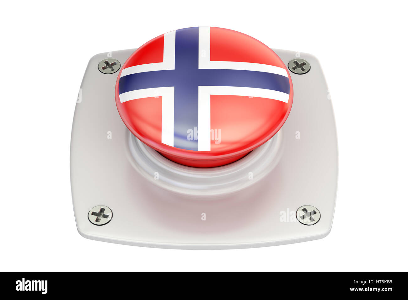 Norway flag push button, 3D rendering Stock Photo - Alamy
