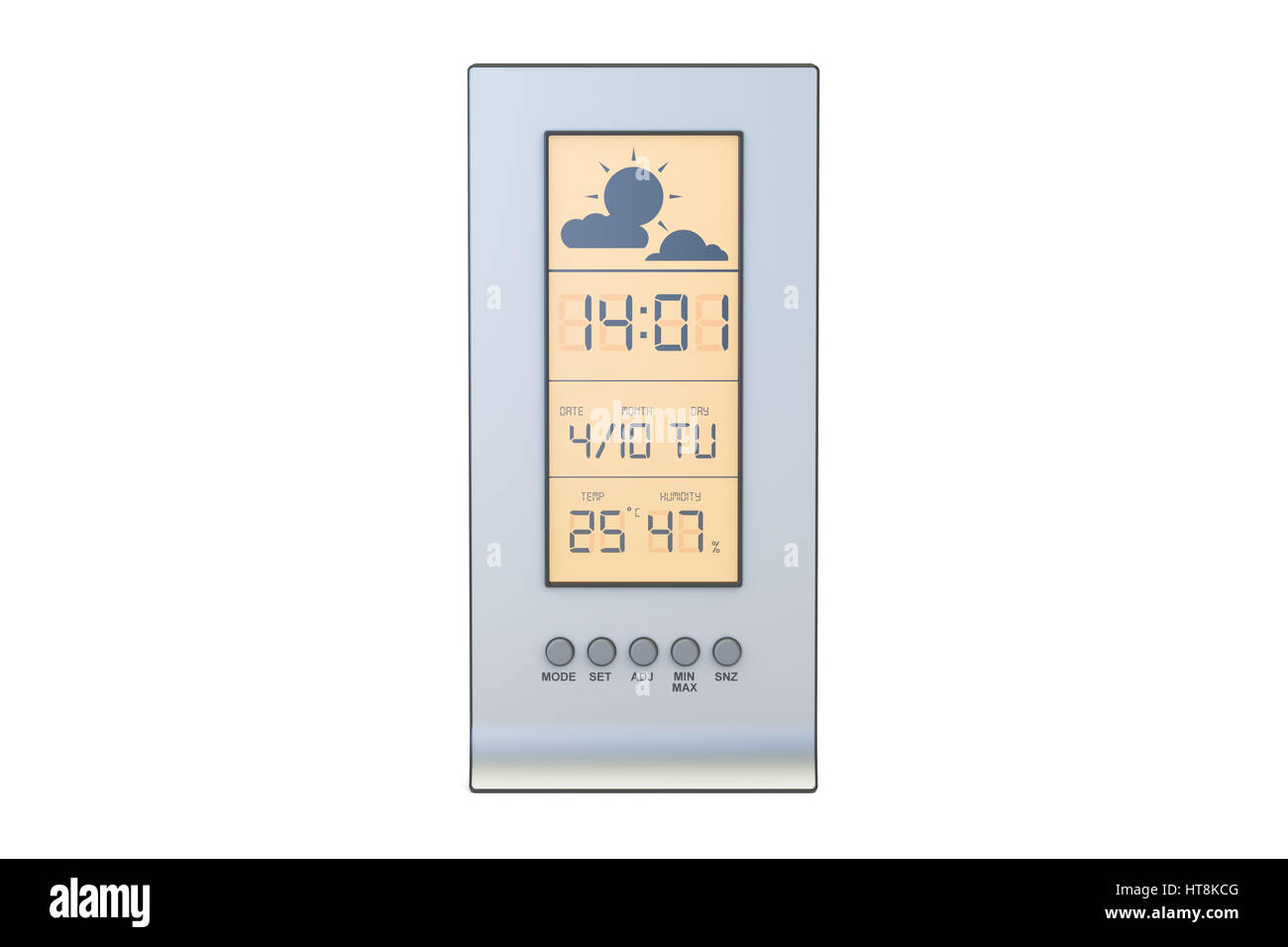 weather station closeup, 3D rendering isolated on white background ...