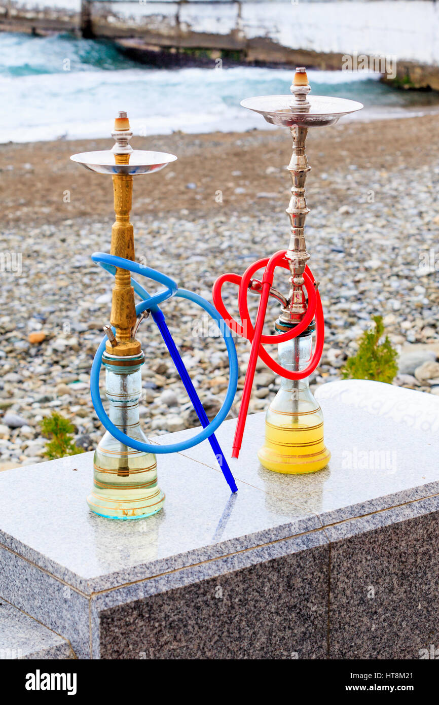 Hookah. Shisha. Water pipe smoking Stock Photo - Alamy