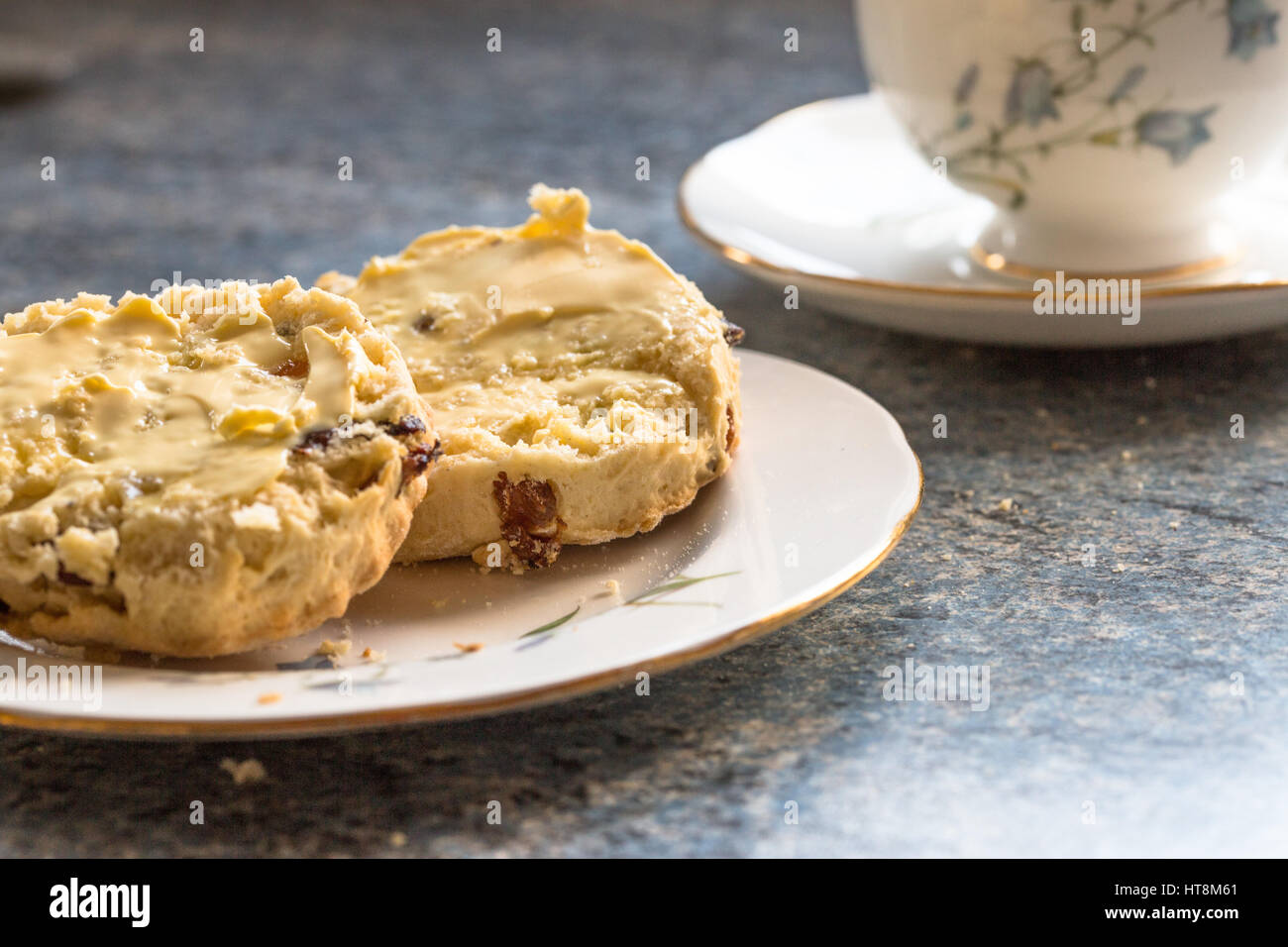 Buttered scone hi-res stock photography and images - Alamy