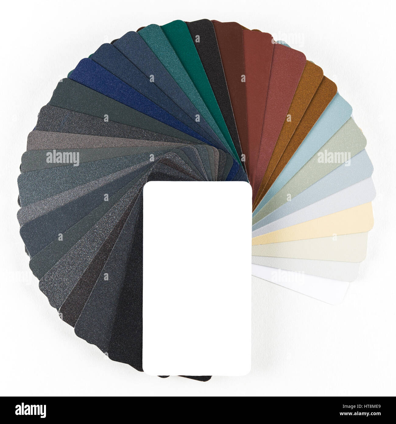 collection of colorful color guide isolated on white background Stock ...