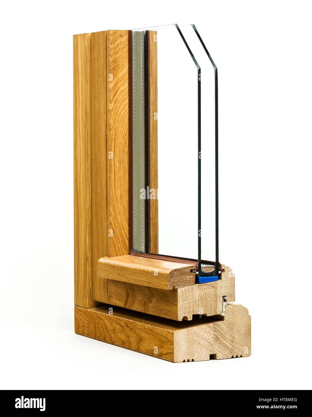 wooden window sample isolated on white background Stock Photo - Alamy