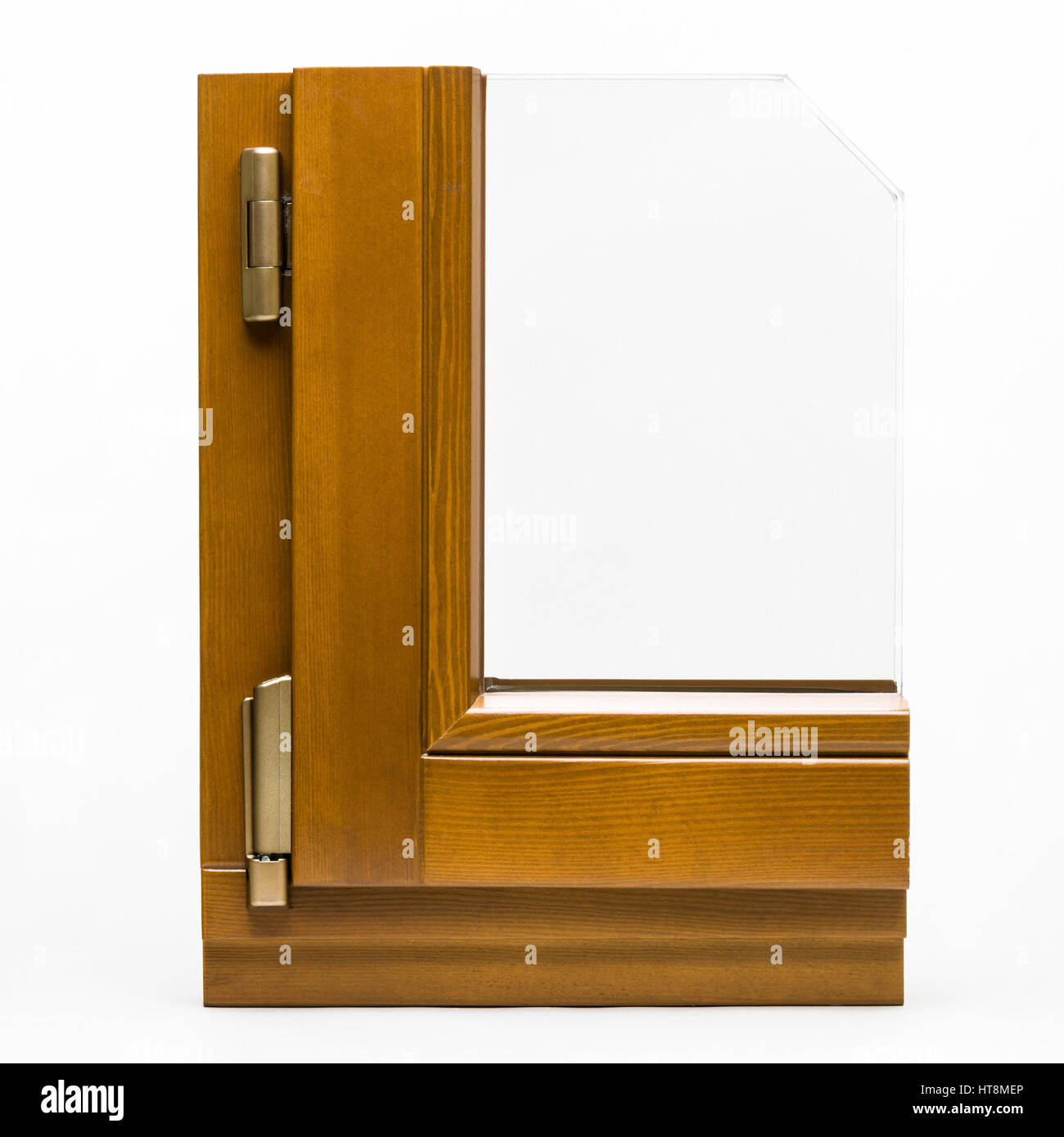 wooden window sample isolated on white background Stock Photo - Alamy