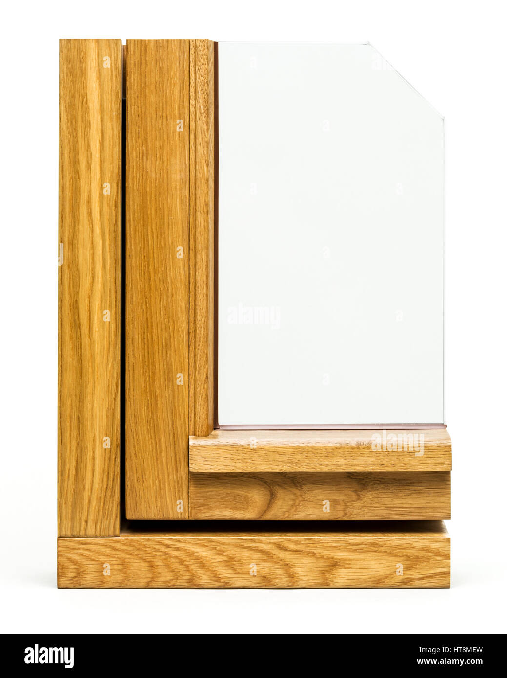 wooden window sample isolated on white background Stock Photo - Alamy