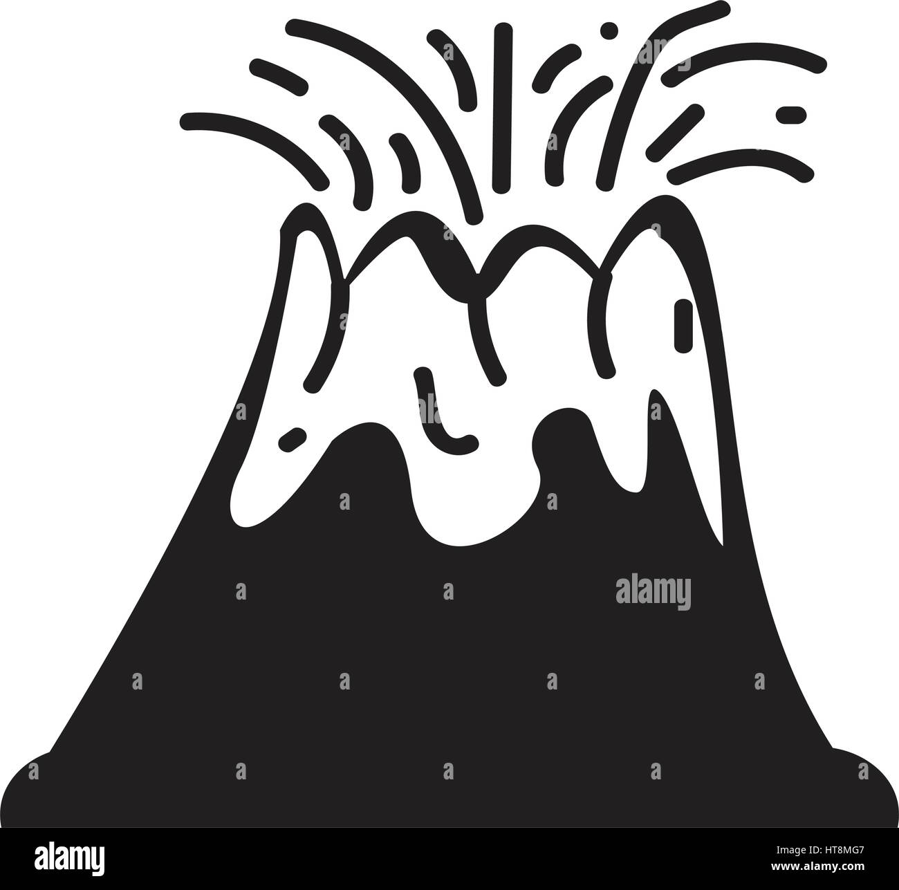 Volcano icon illustration design Stock Vector Image & Art - Alamy