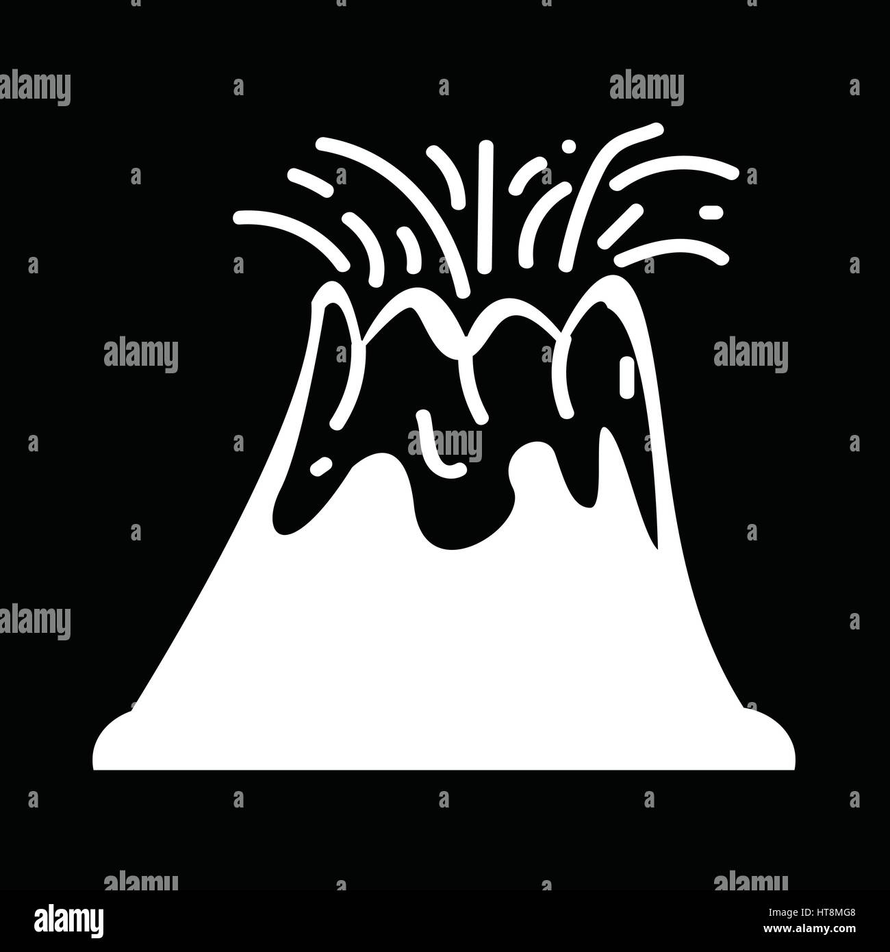 Volcano icon illustration design Stock Vector Image & Art - Alamy
