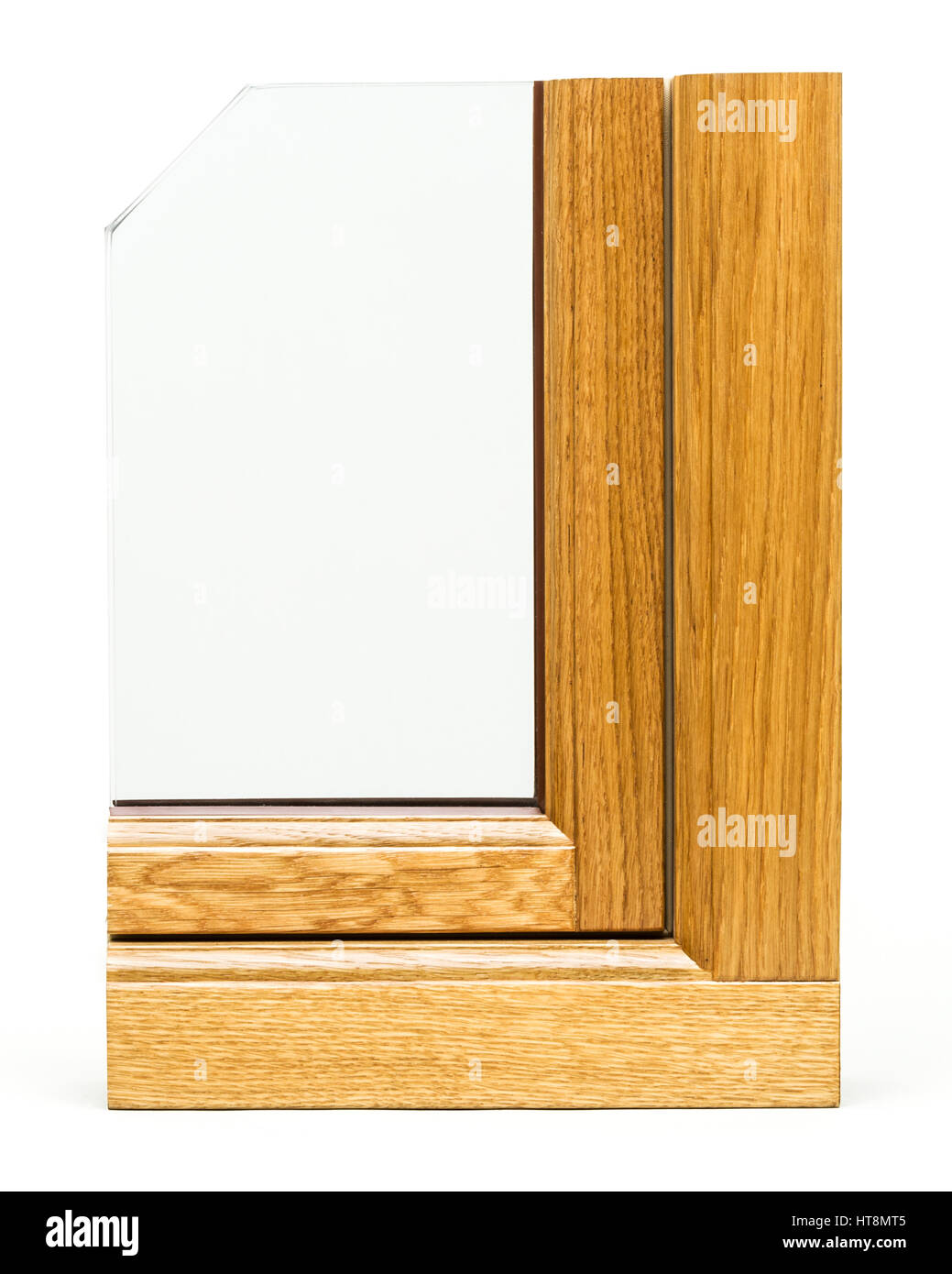 wooden window sample isolated on white background Stock Photo - Alamy