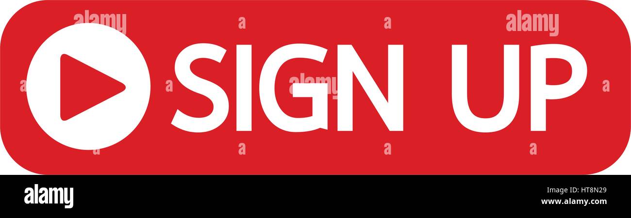 sign up button icon illustration design Stock Vector Image & Art - Alamy
