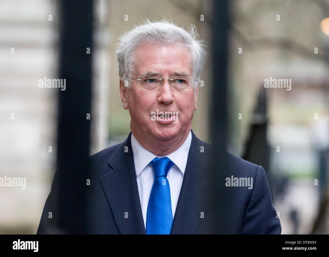 Defence secretary,Michael Fallon arrives at Downing street for a ...
