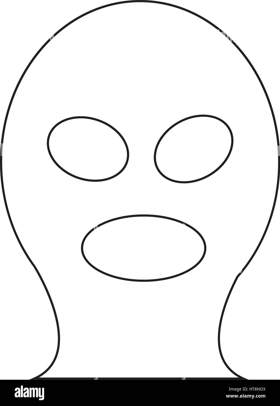 Criminal Mask icon illustration design Stock Vector Image & Art - Alamy