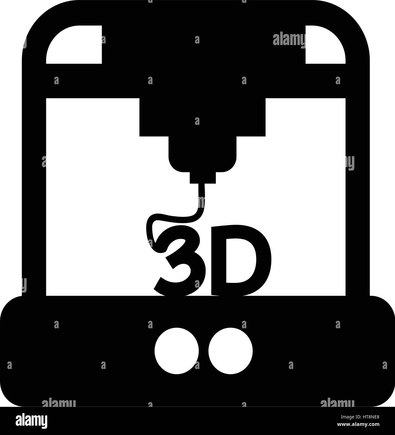 3D printing icon illustration design Stock Vector Image & Art - Alamy