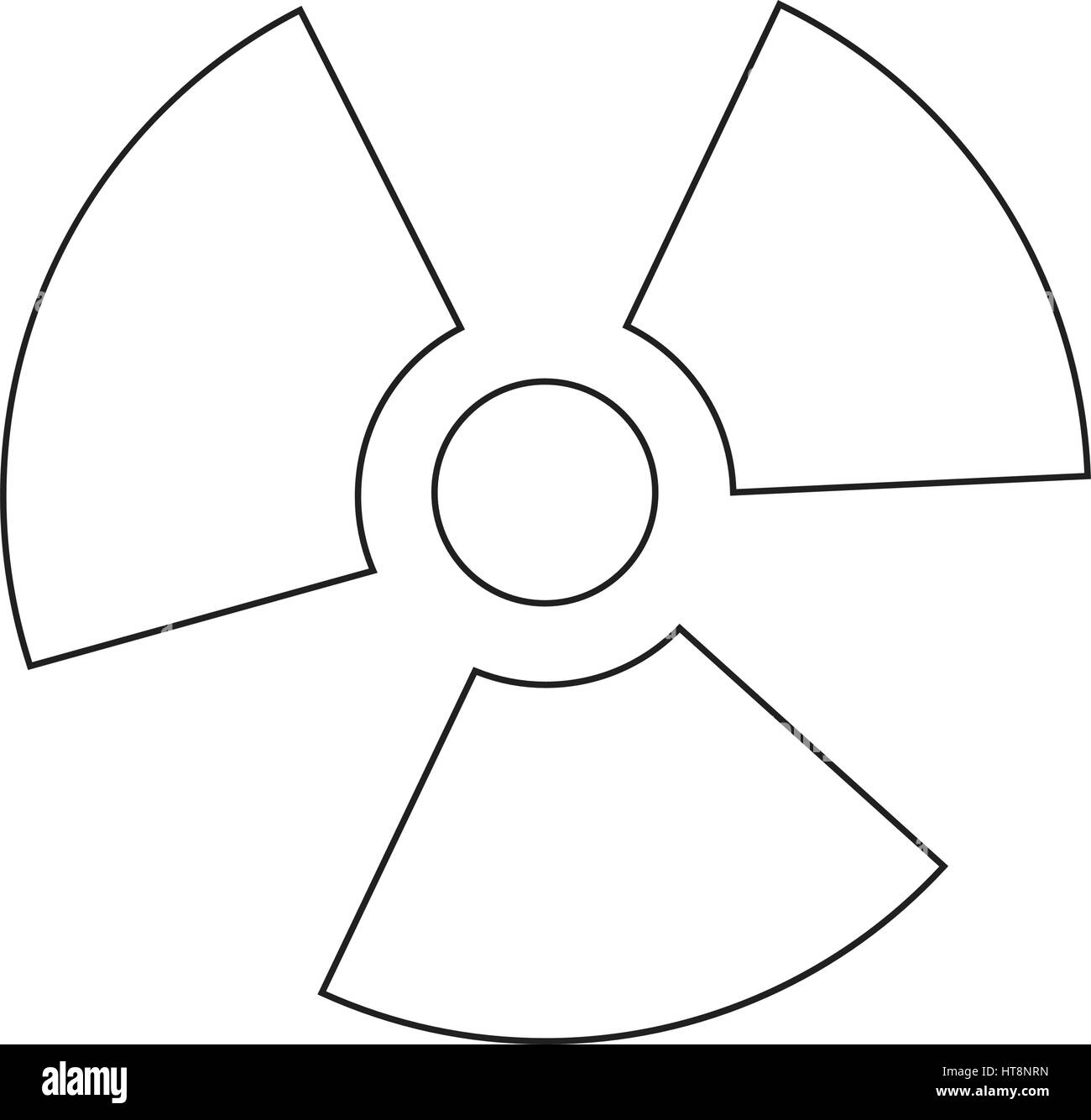 Ionizing radiation icon illustration idesign Stock Vector Image & Art ...