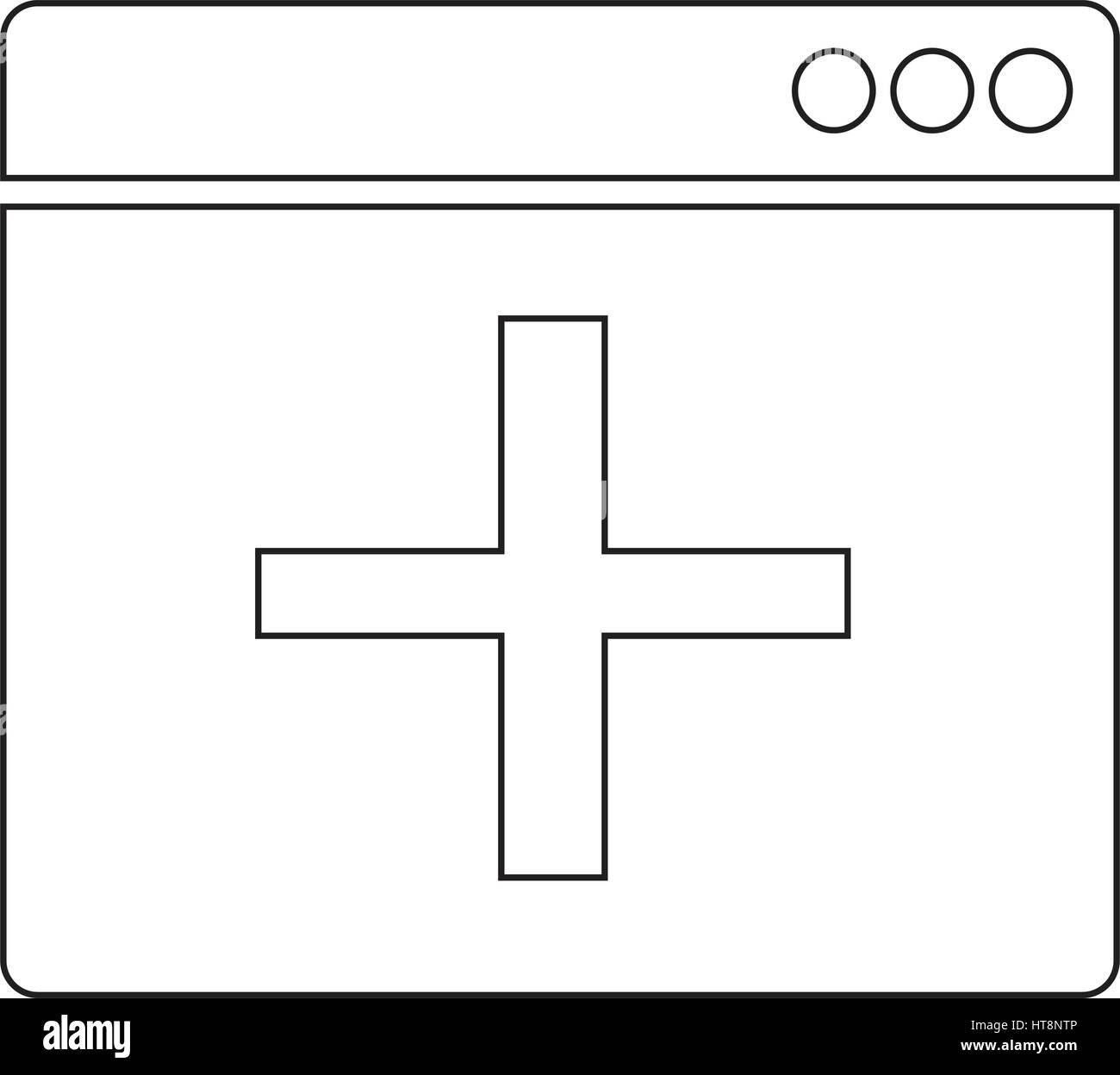 Add New Window icon illustration idesign Stock Vector Image & Art - Alamy