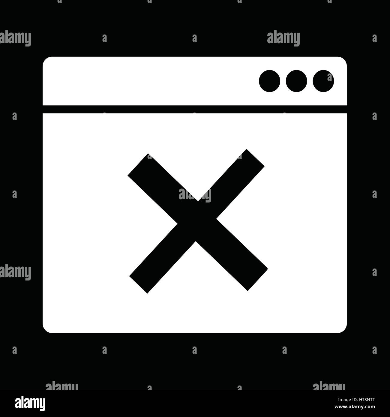 delete window icon illustration idesign Stock Vector Image & Art - Alamy