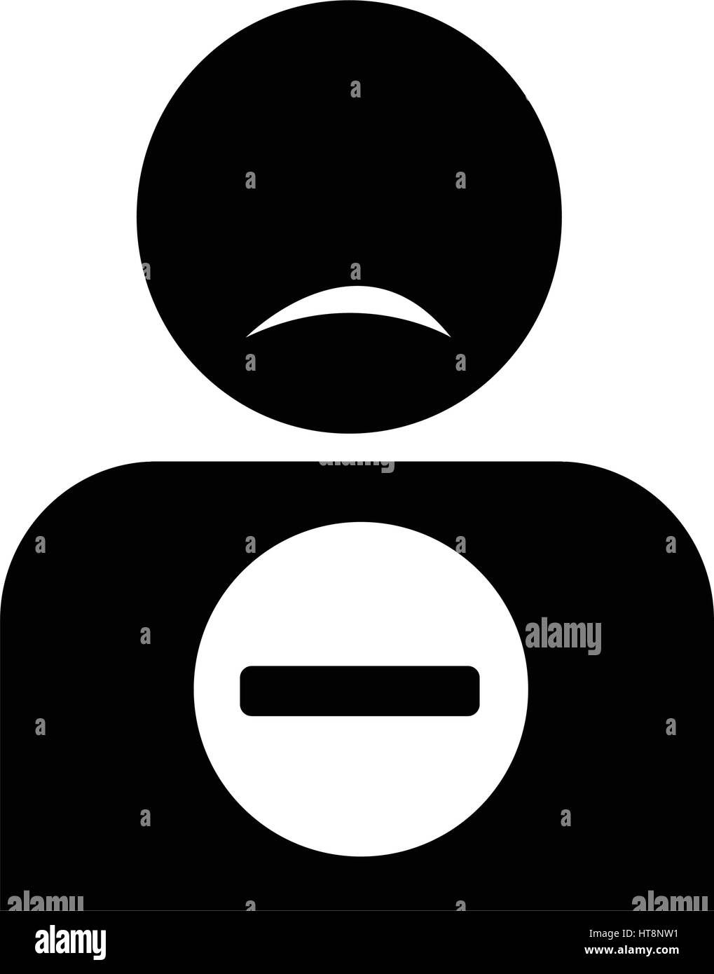 delete friend icon illustration idesign Stock Vector Image & Art - Alamy