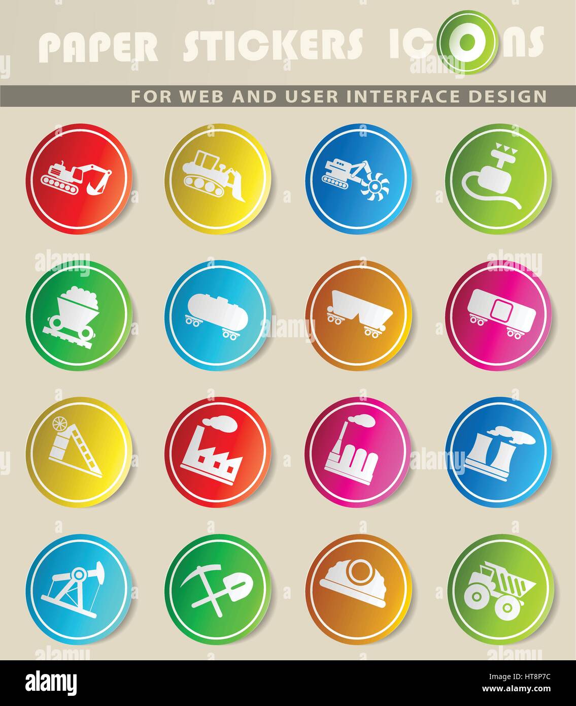 Industrial simply symbol for web icons and user interface Stock Vector ...