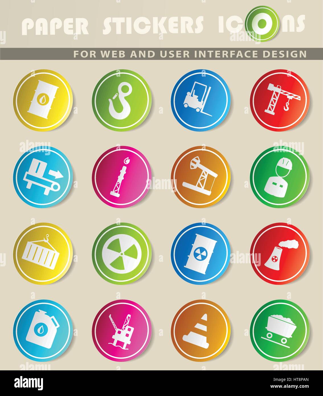 Industrial simply symbol for web icons and user interface Stock Vector ...